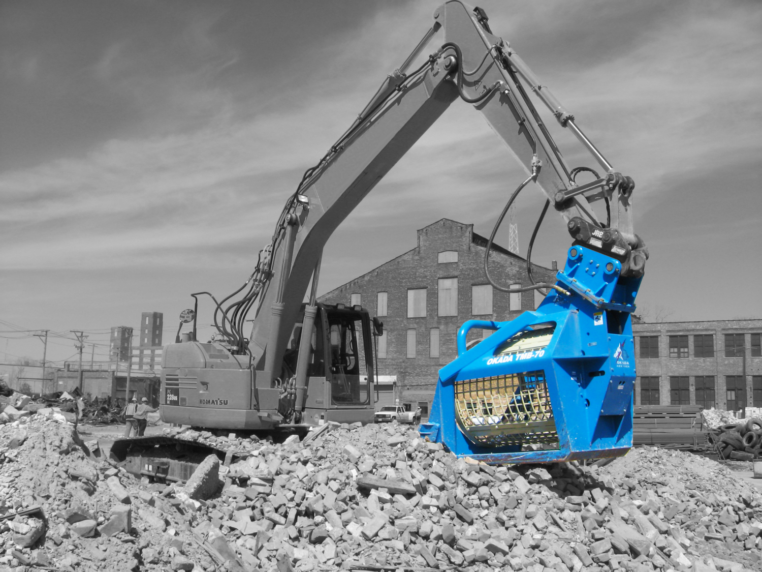 Okada TMB Series Trommel Bucket Attachment - R.R. Equipment Company